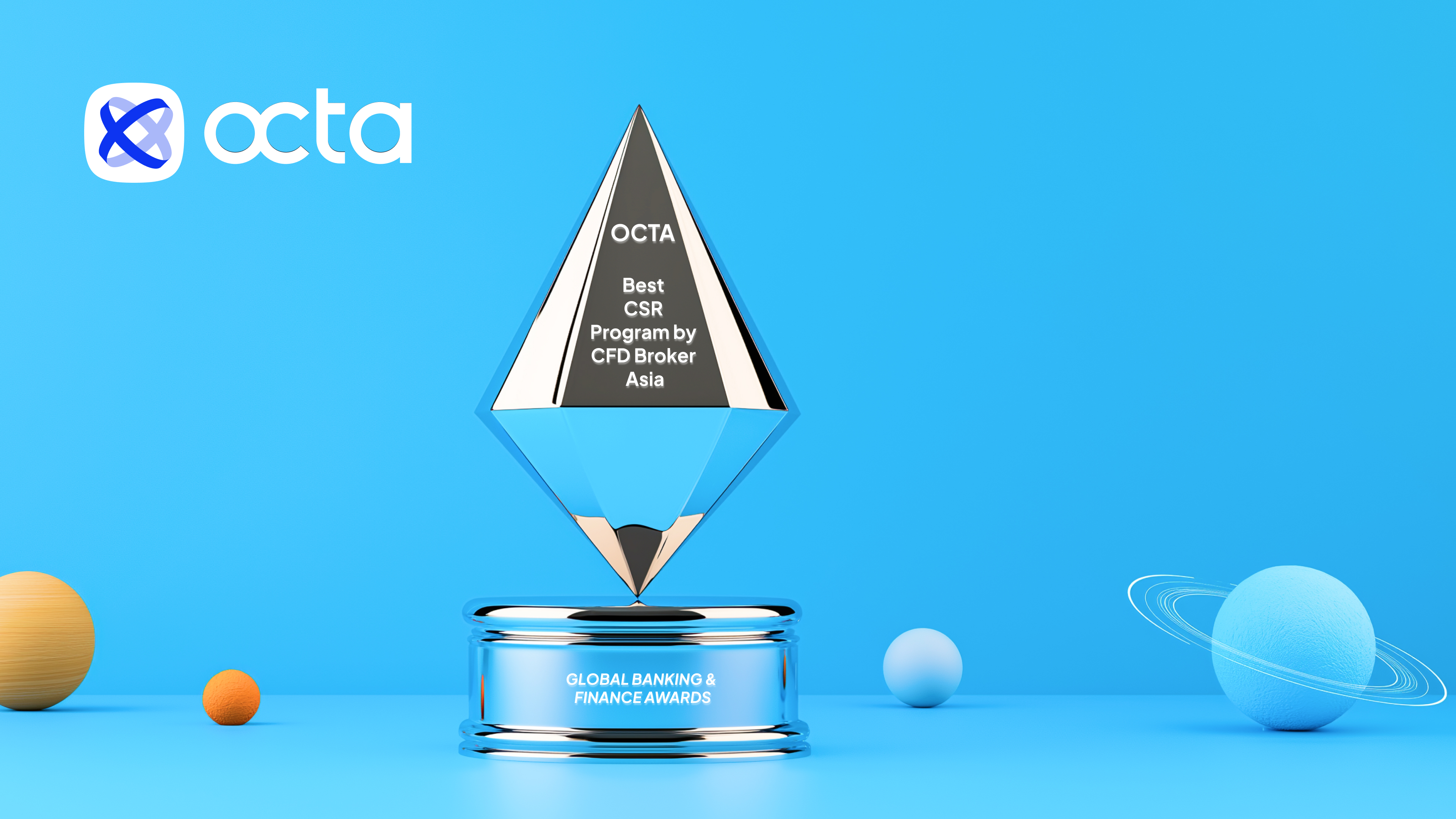 Octa receives the 'Best CSR program by CFD broker Asia 2025' award ...